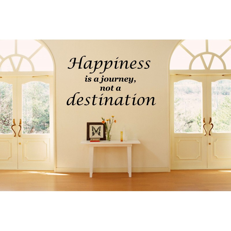 Happiness is a journey,not a destination.Available in selected colours